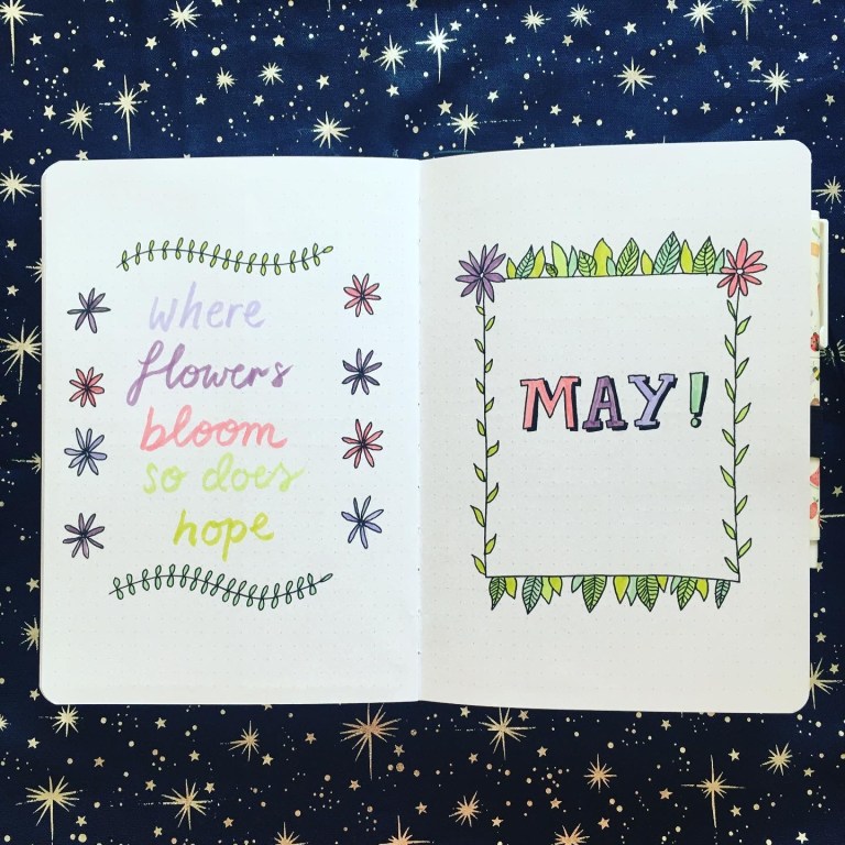 Bullet Journal 2021: May Theme